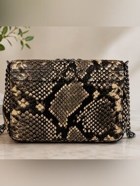 Michael Kors | Accents | Michael Kors Python Snakeskin Floral Cutout ...